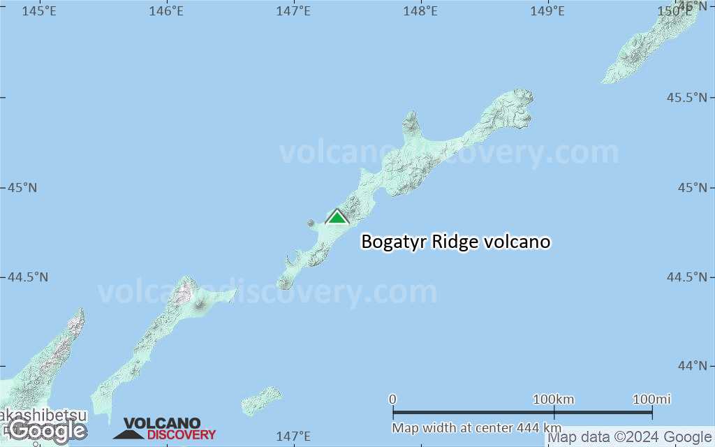Bogatyr Ridge Volcano, Iturup Island (Kuril Islands) - facts & information