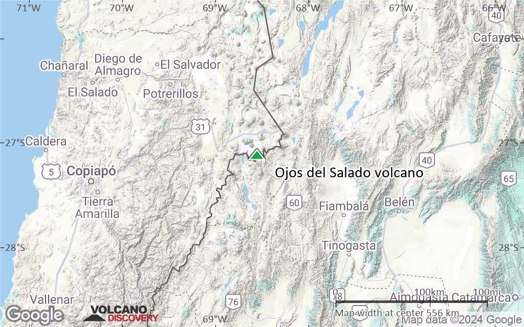 Ojos del Salado Volcano, Chile / Argentina - Facts & Information ...