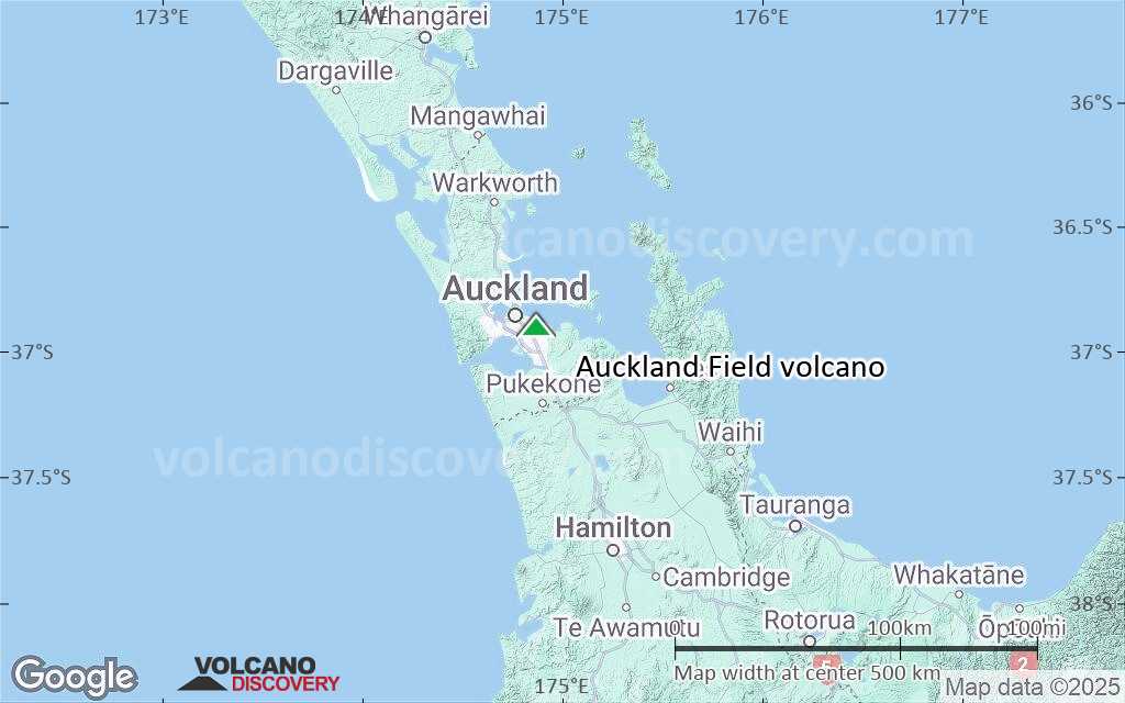 Auckland Field Volcan, North Island, New Zealand - Infos ...