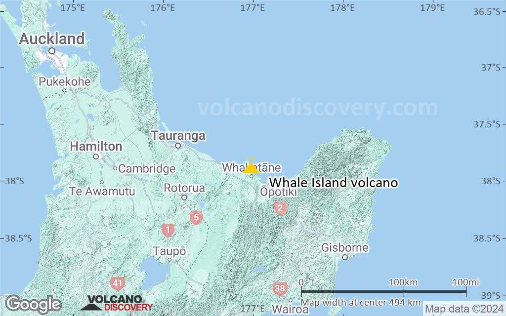 Whale Island Vulkan, New Zealand - Information | VolcanoDiscovery