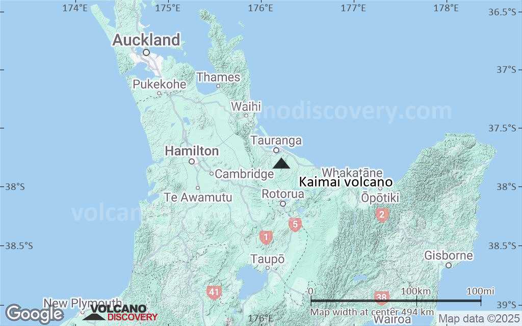Kaimai volcano (New Zealand) facts & information | VolcanoAdventures