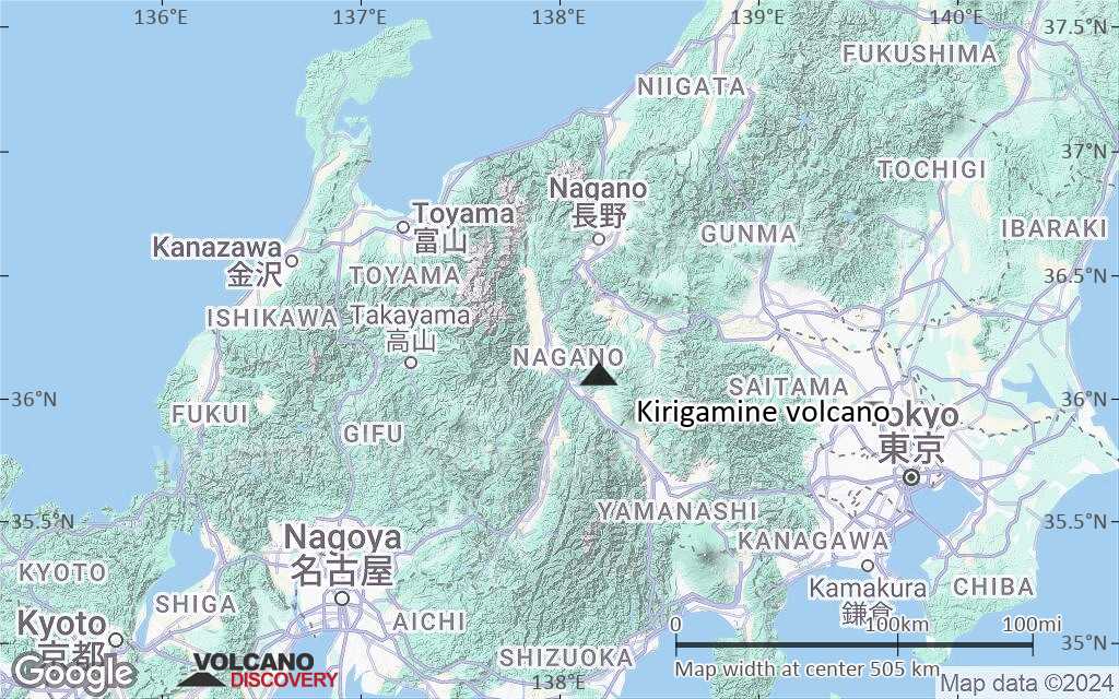 Kirigamine volcano (Honshu, Japan) facts & information | VolcanoDiscovery