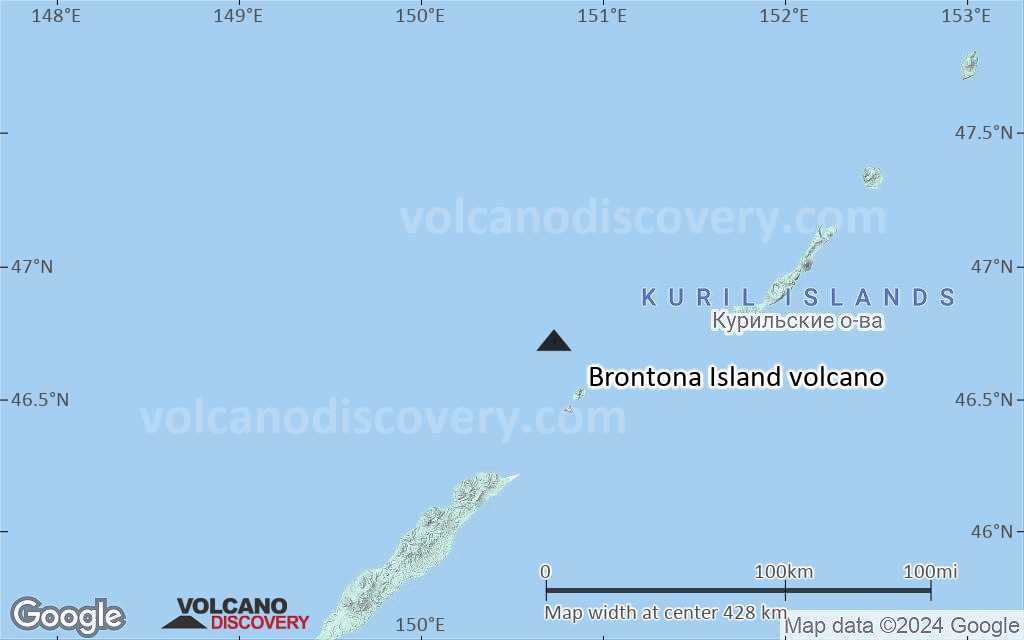 Brontona Island volcano (Kuril Islands, Russia) facts & information ...