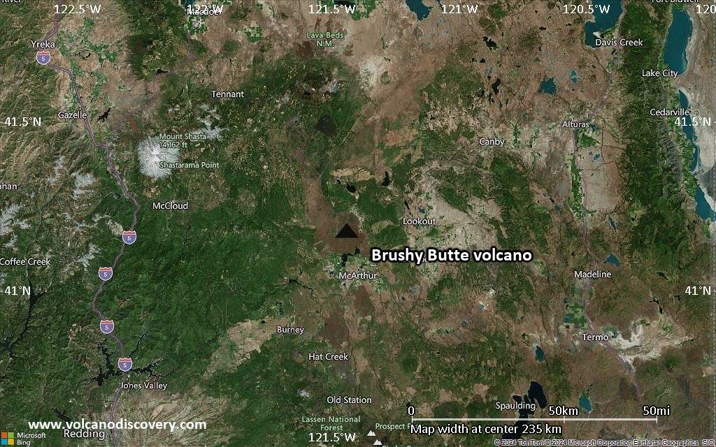 Brushy Butte Vulkan, California (Canada and USA (mainland)) - Information