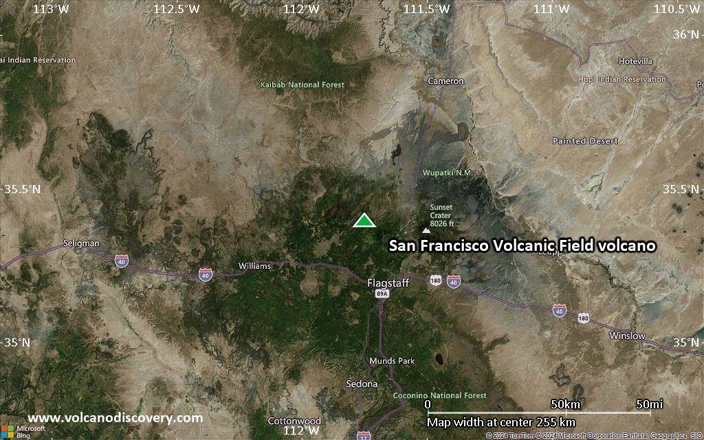 San Francisco Volcanic Field Volcano, Arizona (Canada and USA (mainland ...
