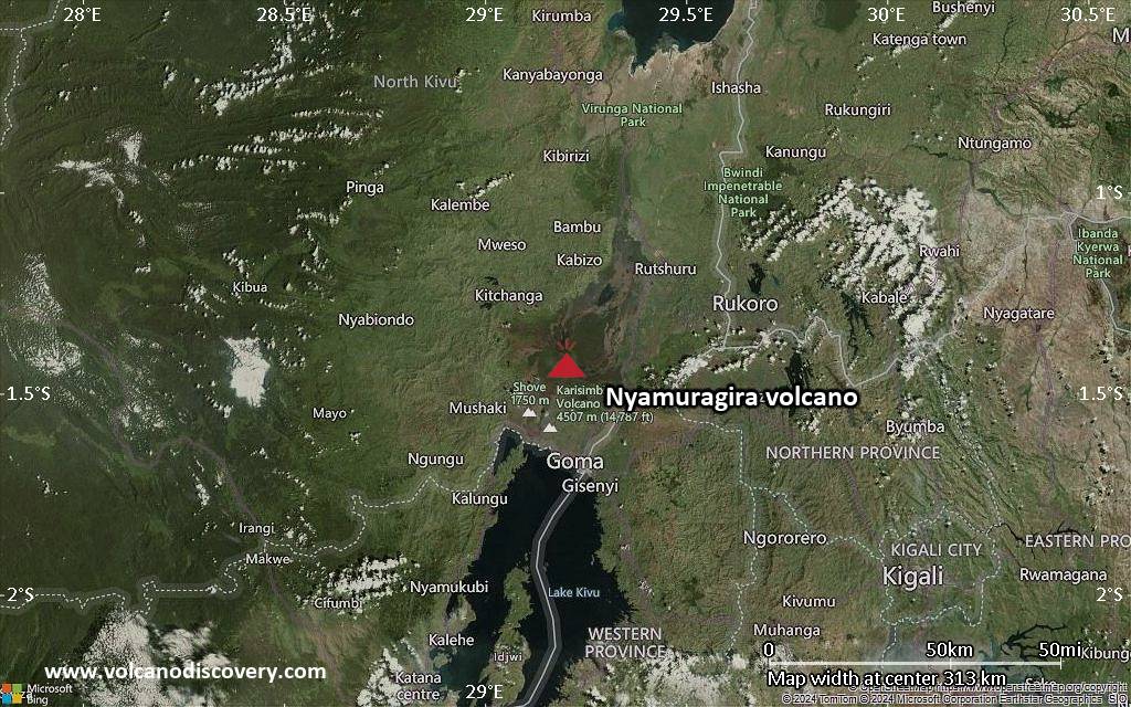 Nyamulagira Volcano (DR Congo) - Smithsonian / USGS Weekly Volcanic ...
