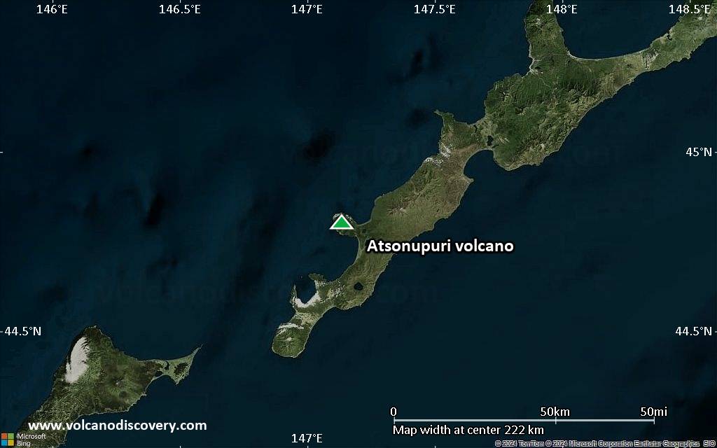 Atsonupuri Volcano, Iturup Island (Kuril Islands) - facts & information