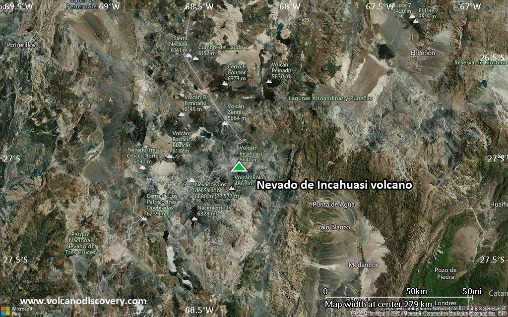 Nevado de Incahuasi Volcano, Chile - facts & information ...