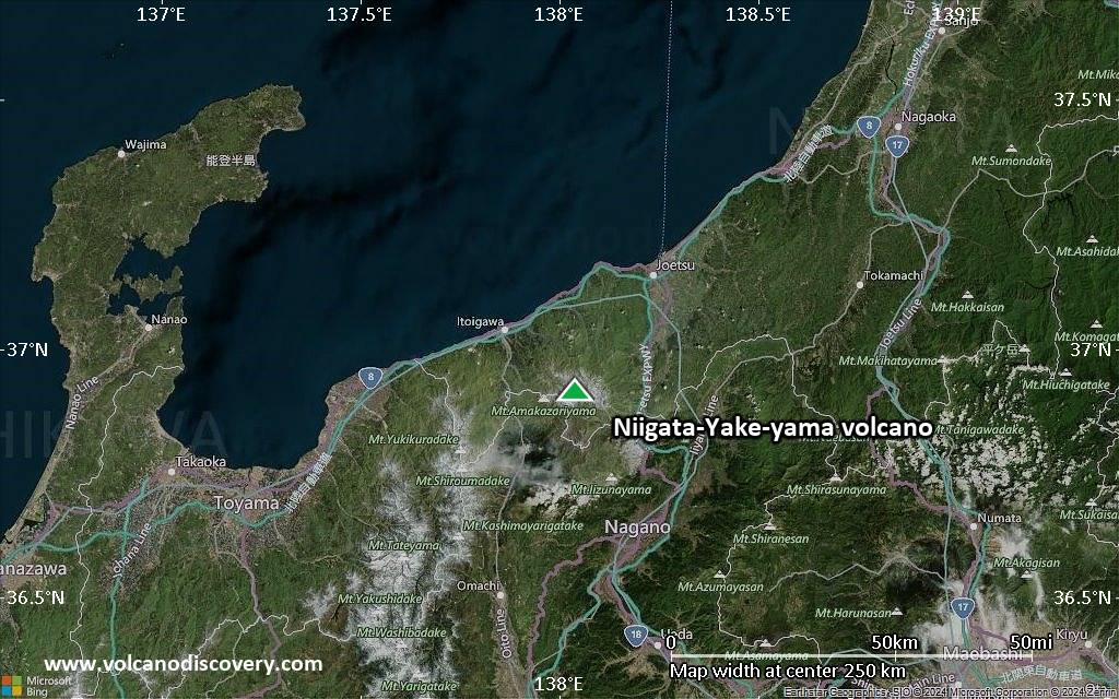 Niigata-Yake-yama Volcano, Honshu (Japan) - facts & information ...