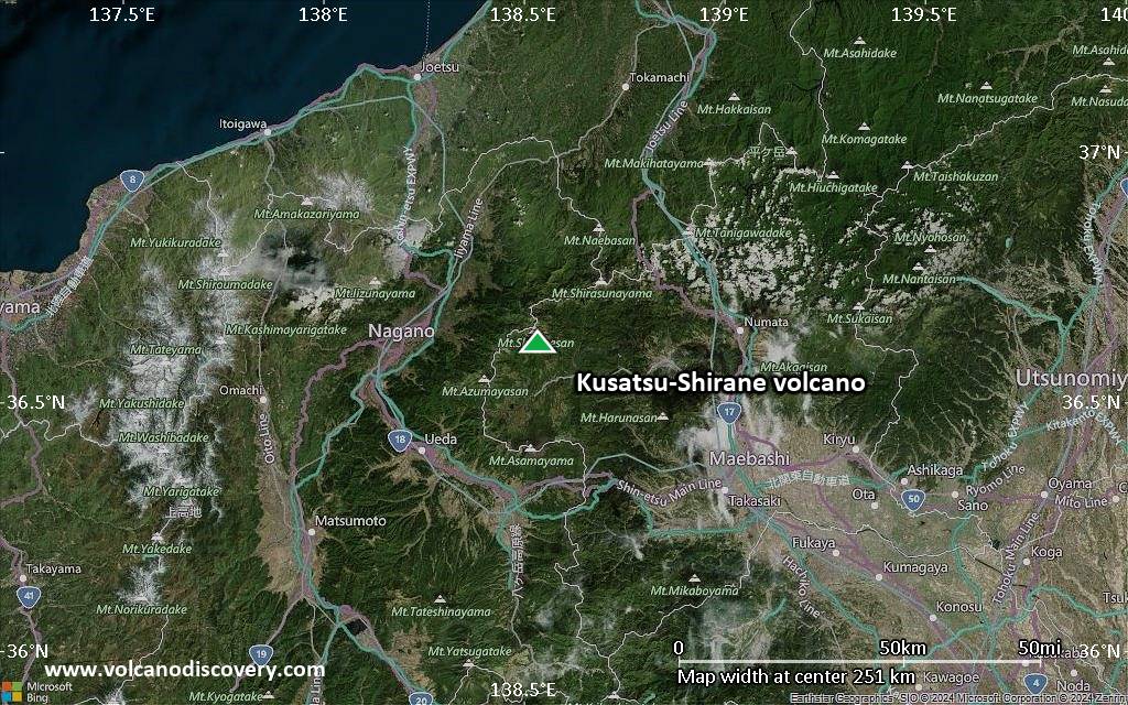 Kusatsu-Shirane Volcano Earthquakes: Latest Quakes Past 14 Days ...