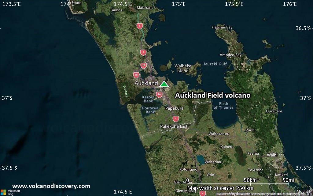 Auckland Field Volcan, North Island, New Zealand - Infos ...