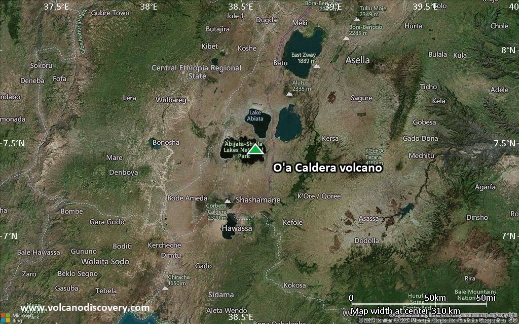 O'a Caldera Vulkan, Ethiopia - Information | VolcanoAdventures
