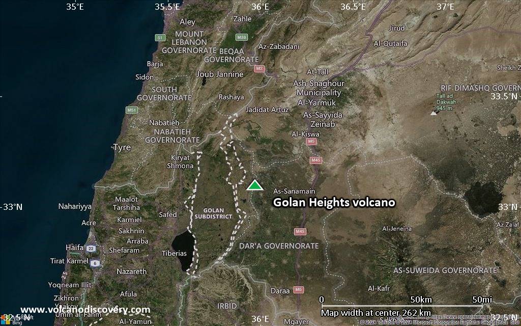 Erdbeben am Vulkan Golan Heights: jüngste Beben in den letzten 14 Tagen