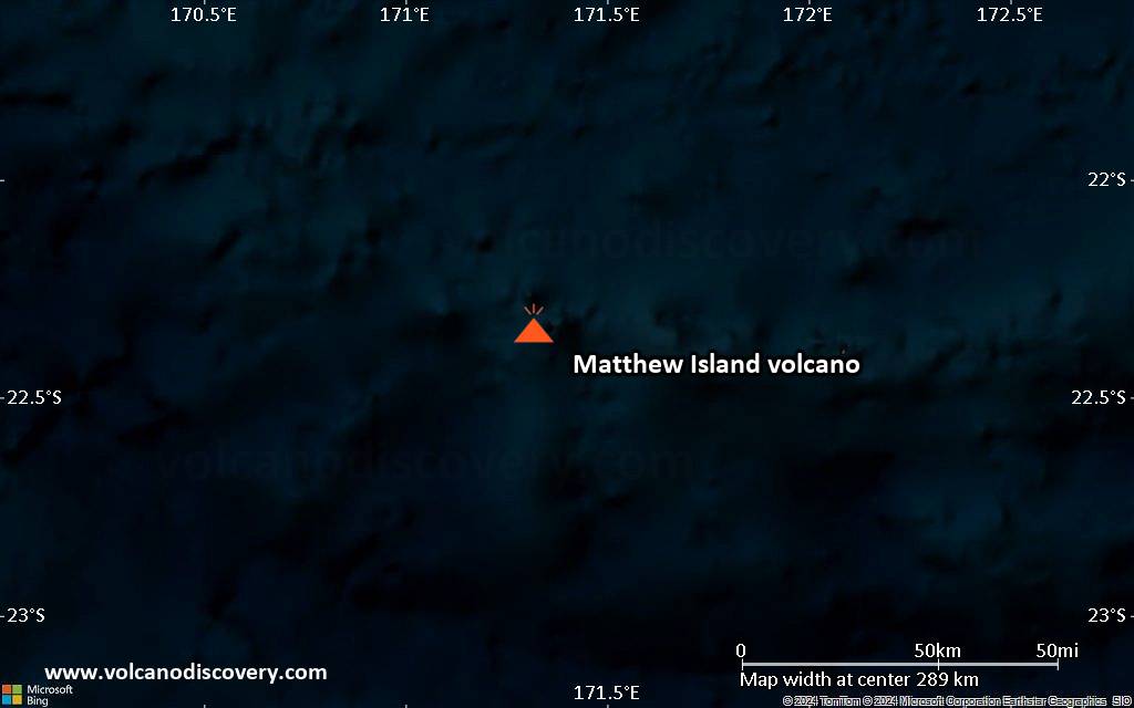 Matthew Island Vulkan stößt Aschenwolke aus | VolcanoAdventures