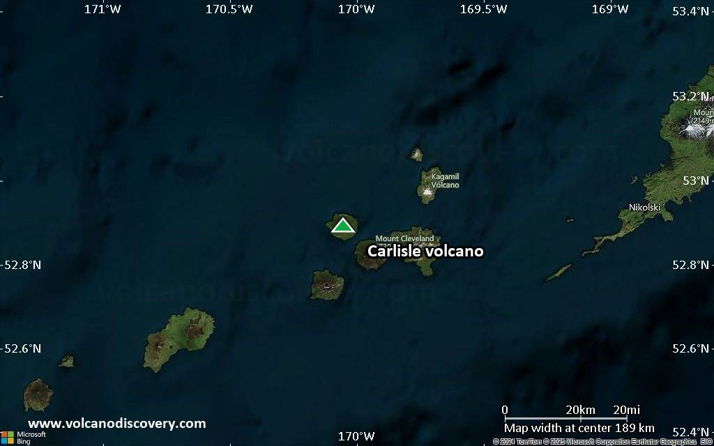 Carlisle volcano, Aleutian Islands: news & activity updates ...
