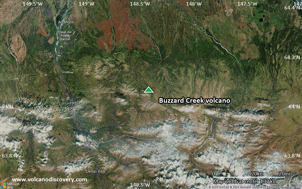 Buzzard Creek volcano, United States, Eastern Alaska: news & activity ...