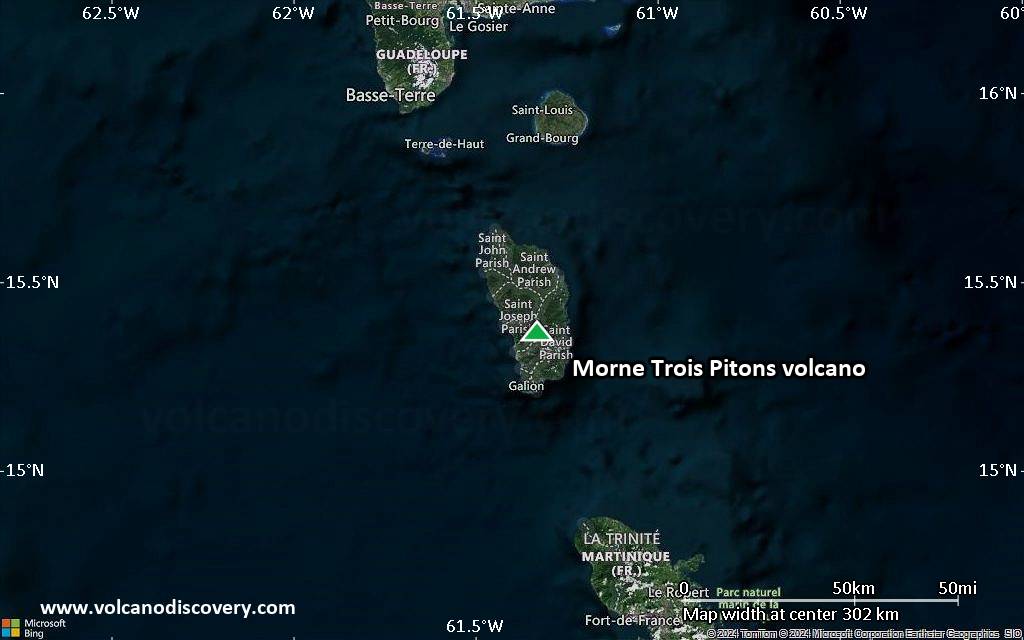 Morne Trois Pitons Volcan, West Indies, Dominica - Infos ...