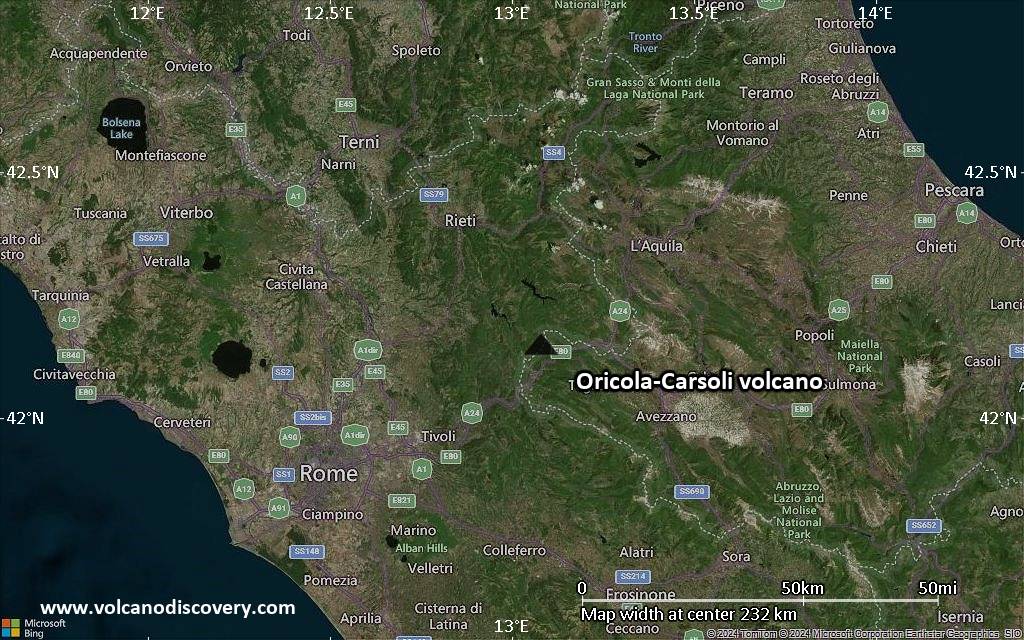 Oricola-Carsoli volcano (Italy) facts & information | VolcanoAdventures