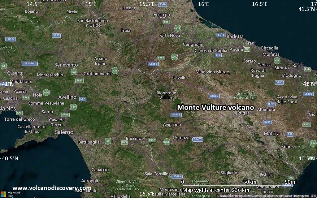 Monte Vulture volcano (Italy) facts & information | VolcanoAdventures