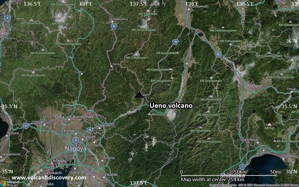 Ueno volcano (Honshu, Japan) facts & information | VolcanoAdventures