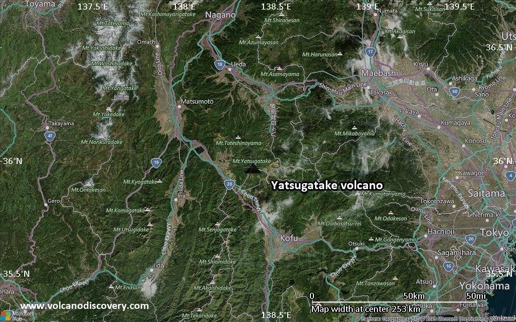 Yatsugatake volcano (Honshu, Japan) facts & information | VolcanoAdventures