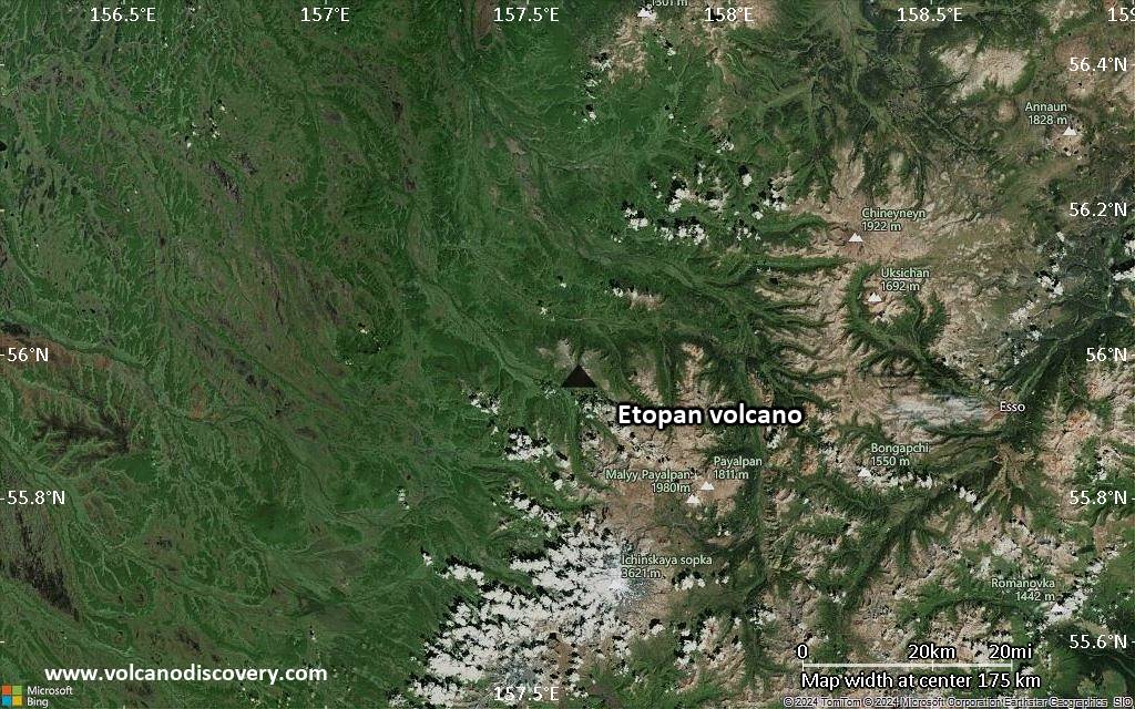 Etopan volcano (Kamchatka Peninsula, Russia) facts & information ...