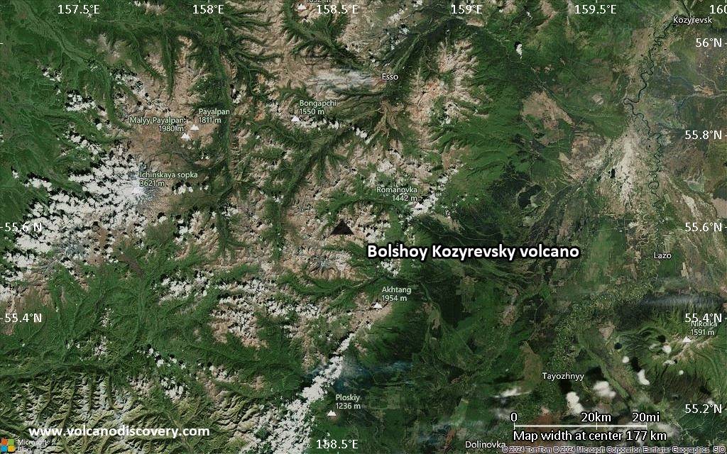 Bolshoy Kozyrevsky volcano (Kamchatka Peninsula, Russia) facts ...