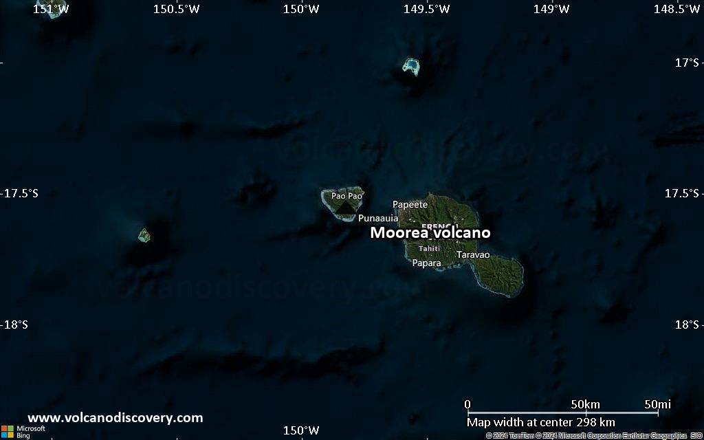 Moorea volcano (Society Islands, France) facts & information ...