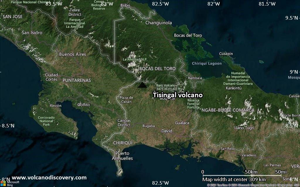 Tisingal volcano (Panama) facts & information | VolcanoAdventures