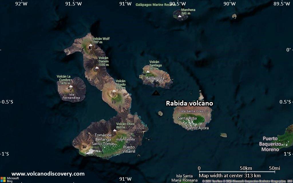 Rabida Volcano (Galapagos Islands, Ecuador) Facts & Information ...