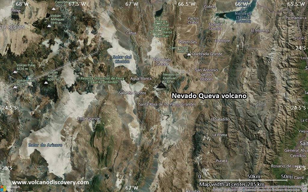 Nevado Queva Volcano (Argentina) Facts & Information | VolcanoDiscovery