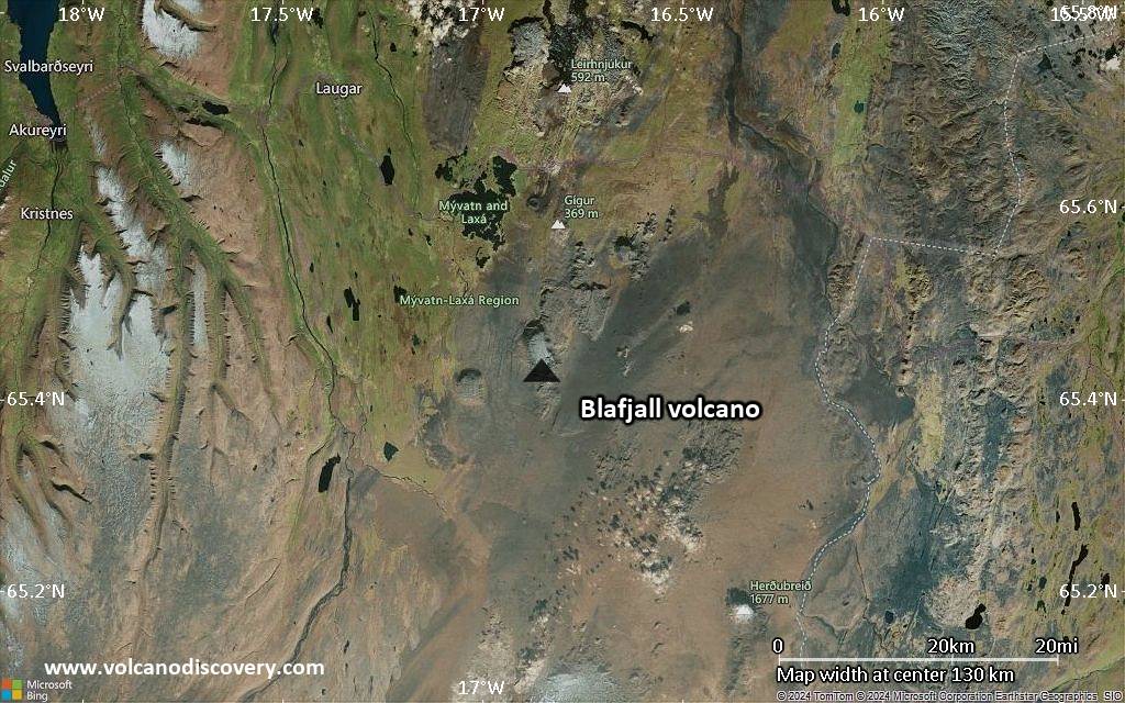 Blafjall volcano (Iceland) facts & information | VolcanoAdventures
