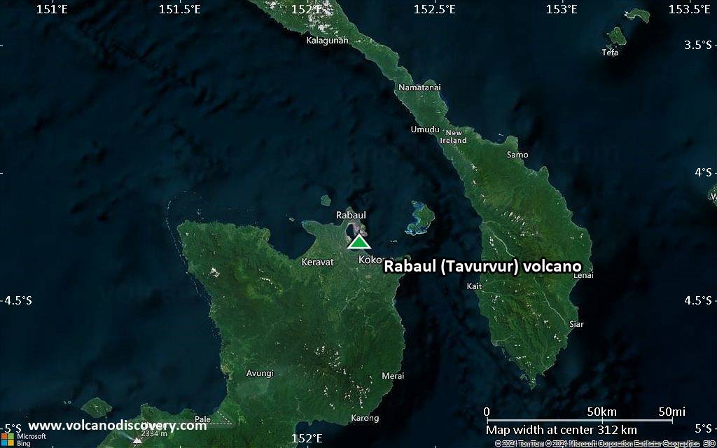Rabaul (Tavurvur) Volcan, Papua New Guinea - Infos | VolcanoAdventures