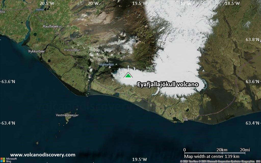Volcan Eyafjallajökull | VolcanoDiscovery