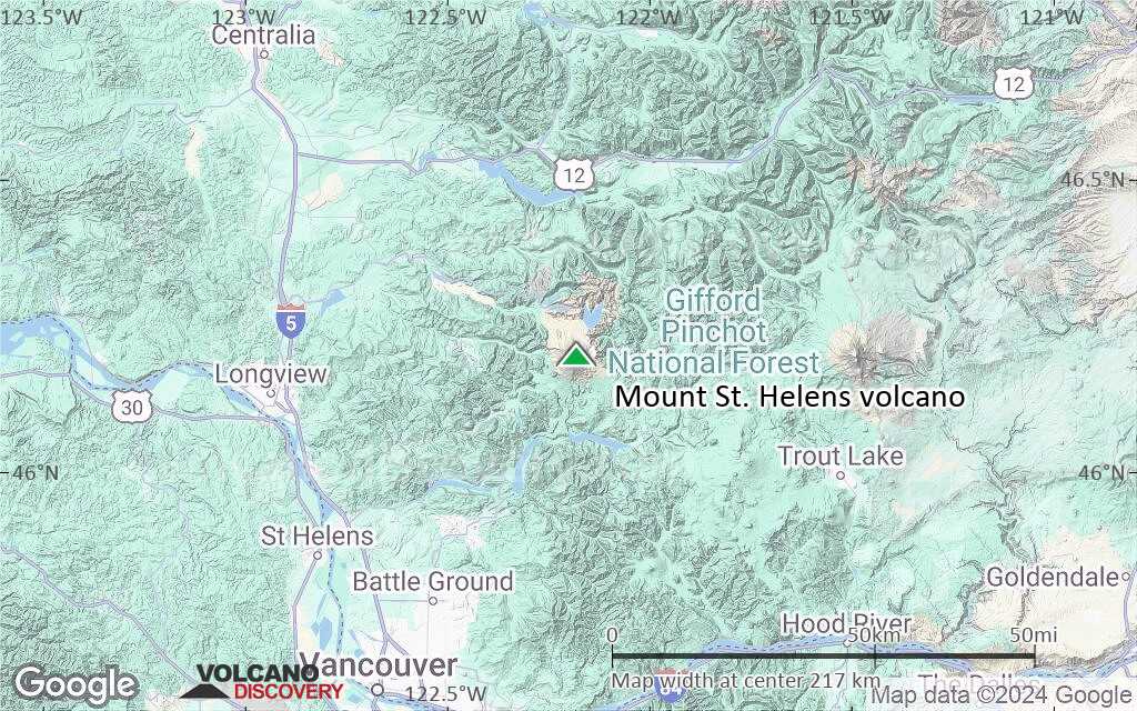 Mount St. Helens Volcan, Washington (Canada and USA (mainland)) - Infos