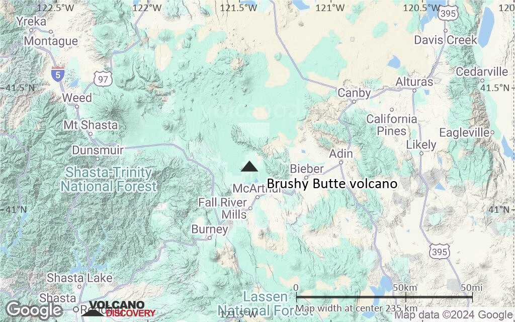 Brushy Butte Vulkan, California (Canada and USA (mainland)) - Information