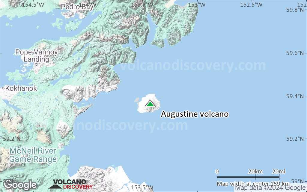Mappa Del Vulcano Augustine La Forza Esplosiva Della Natura: Lo
