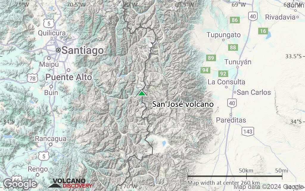 San José Volcano, Chile / Argentina - Facts & Information ...