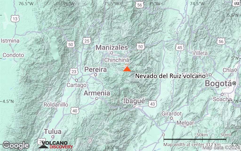 Nevado del Ruiz Volcano, Colombia - Facts & Information | VolcanoDiscovery