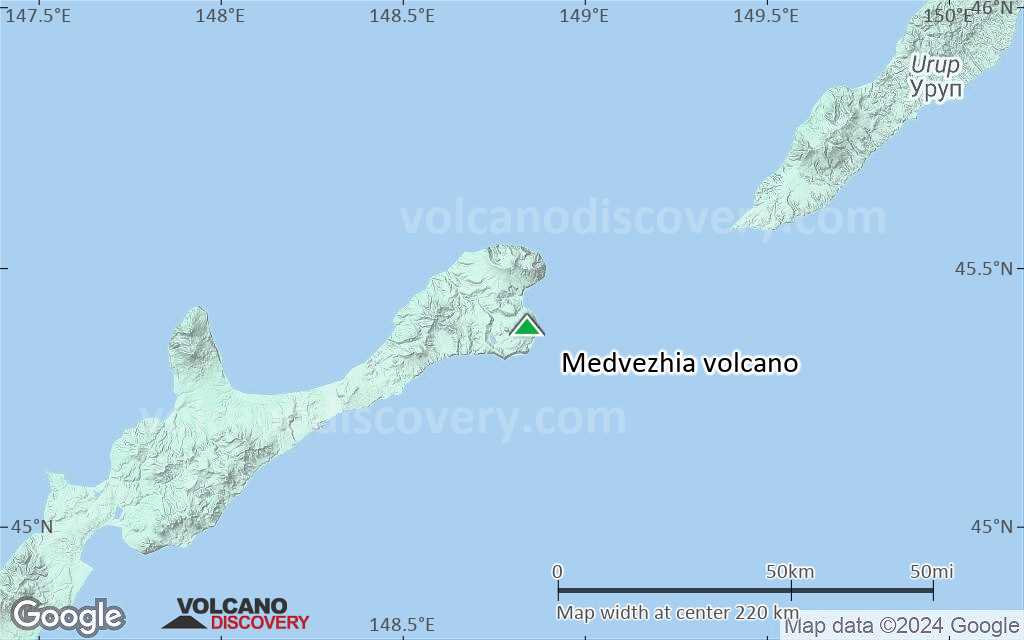 Medvezhia Volcano, Iturup Island (Kuril Islands) - facts & information