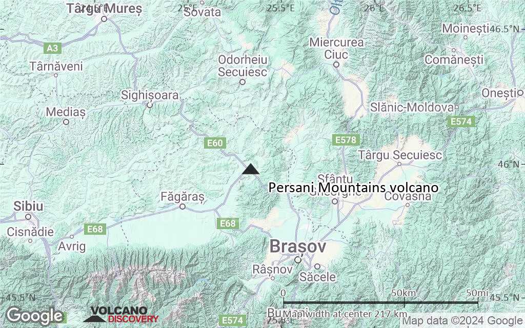 Persani Mountains volcano (Romania) facts & information | VolcanoAdventures