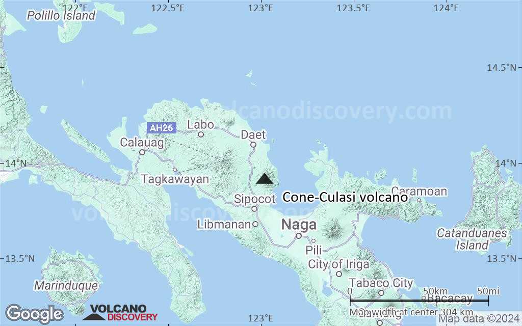 Cone-Culasi volcano (Philippines) facts & information | VolcanoDiscovery