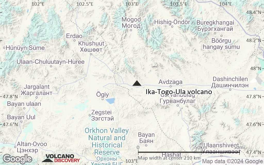 Ika-Togo-Ula volcano (Mongolia) facts & information | VolcanoAdventures