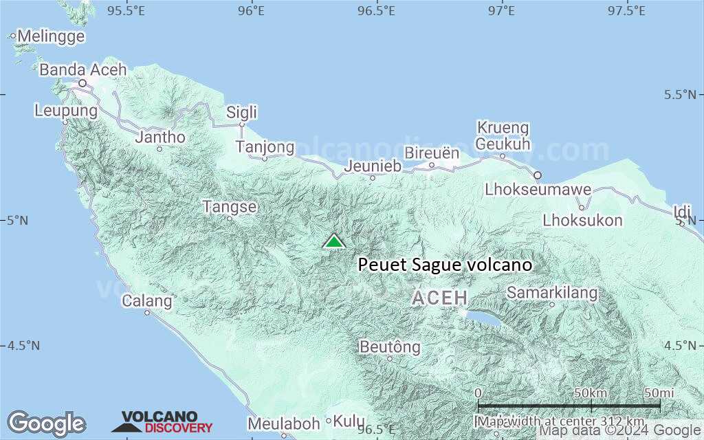 Peuet Sague Volcan, Sumatra (Indonésie) - Infos | VolcanoDiscovery