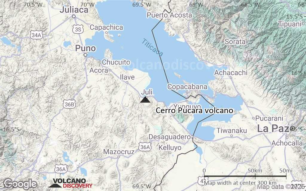 Cerro Pucara volcano (Northern Chile, Bolivia and Argentina, Bolivia ...