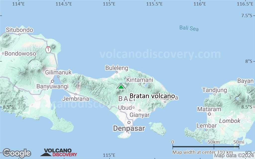Bratan Volcano, Bali - Facts & Information | VolcanoDiscovery