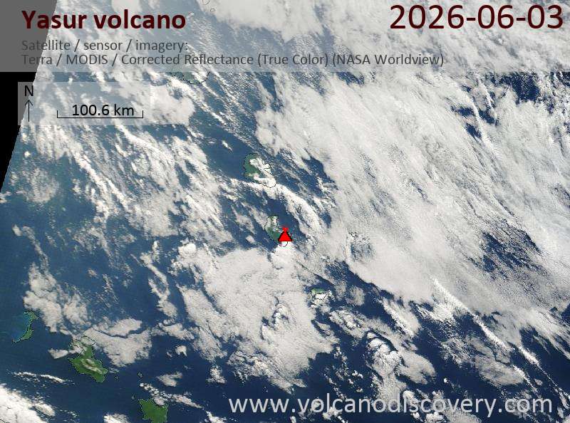 Latest Satellite Images of Yasur Volcano | VolcanoDiscovery