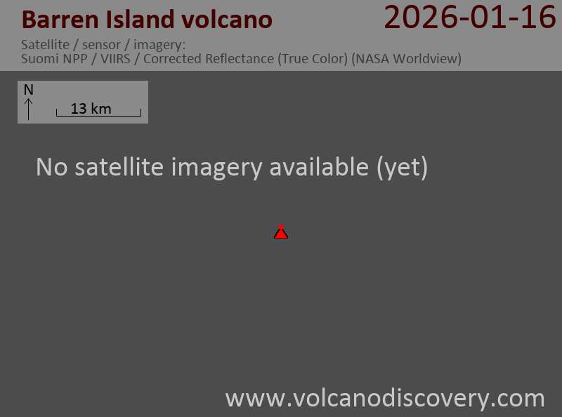Latest satellite images of Barren Island volcano | VolcanoAdventures