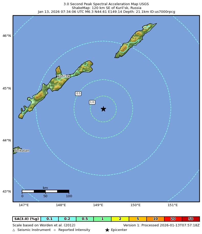 Very Strong Mag. 6.2 Earthquake - North Pacific Ocean, 131 km Southeast ...