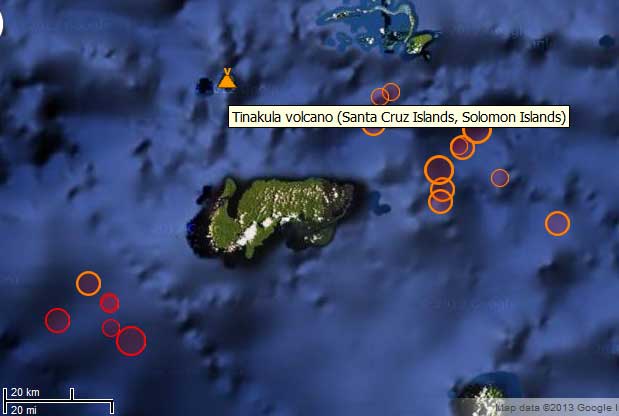 Earthquakes in the Santa Cruz Islands, Solomon Islands | VolcanoDiscovery